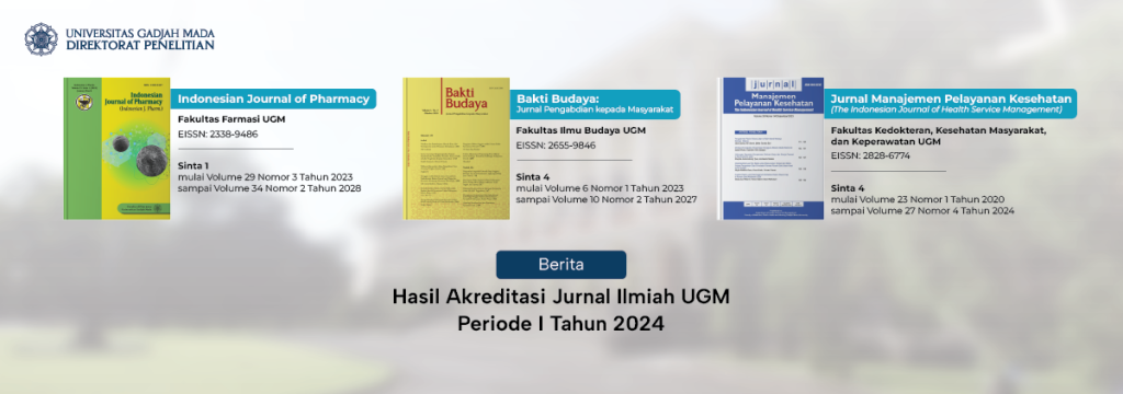 Hasil Akreditasi Jurnal Ilmiah UGM Periode I Tahun 2024 – Direktorat ...